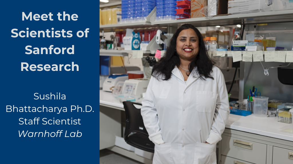 Meet the Scientists Sushila Bhattacharya | Blog | Sanford PROMISE